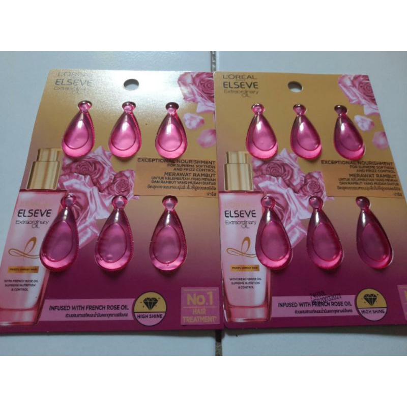 Jual Loreal Paris ELSEVE Extraordinary OIL 6 x 2mL Gold - Vitamin ...