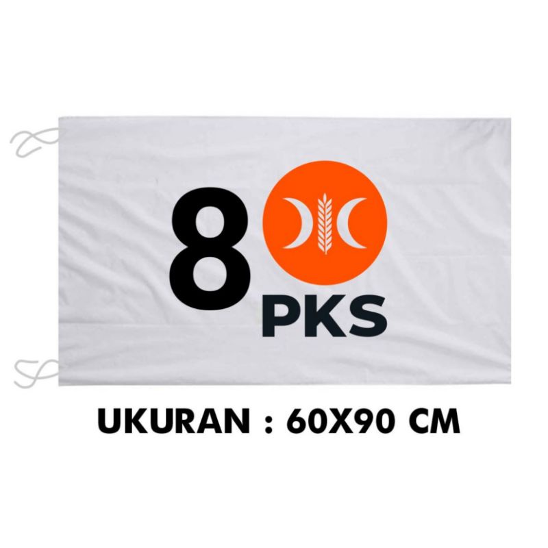 Jual BENDERA PKS LOGO BARU UKURAN 60X90 | Shopee Indonesia