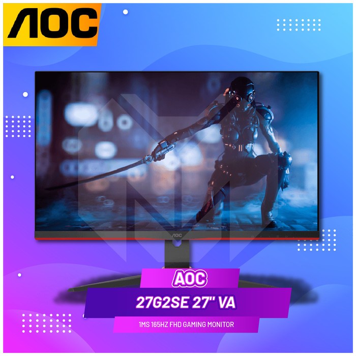 Jual AOC 27G2SE 27 Inch VA 1ms 165Hz FHD Gaming Monitor | Shopee Indonesia