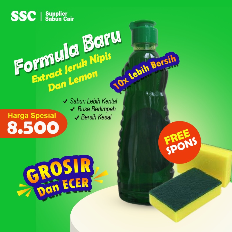 Jual Sabun Cuci Piring Botol 450 ml Cair Bersihkan Lemak Membandel dan ...