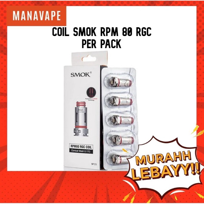 Jual COIL SMOK RPM 80 RGC AUTHENTIC PER PACK | Shopee Indonesia
