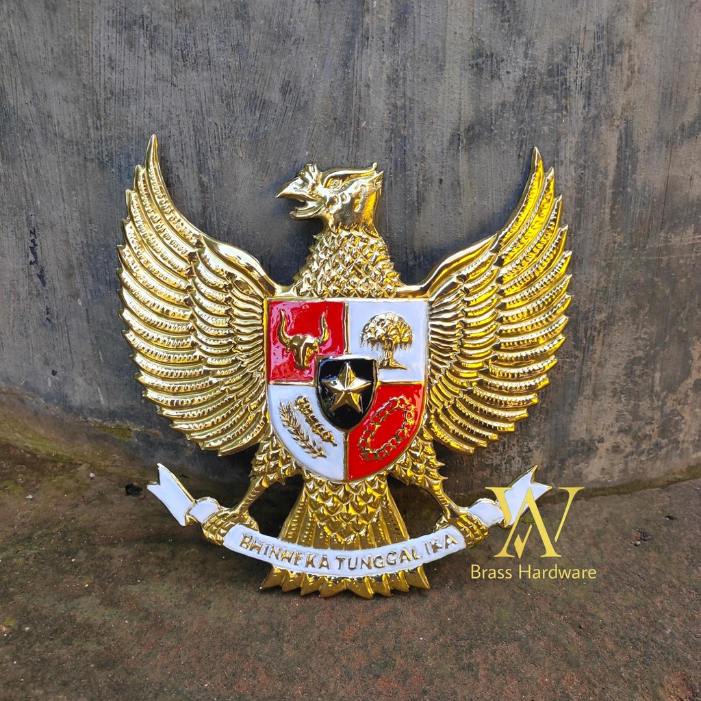 Jual Garuda Pancasila Kuningan 20 cm Dekorasi Hiasan Dinding 1 pcs ...