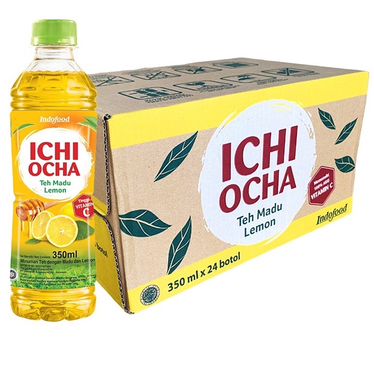 Jual ICHI OCHA Honey Lemon Minuman Teh Lemon Madu 350ml (24 Botol) | Shopee Indonesia