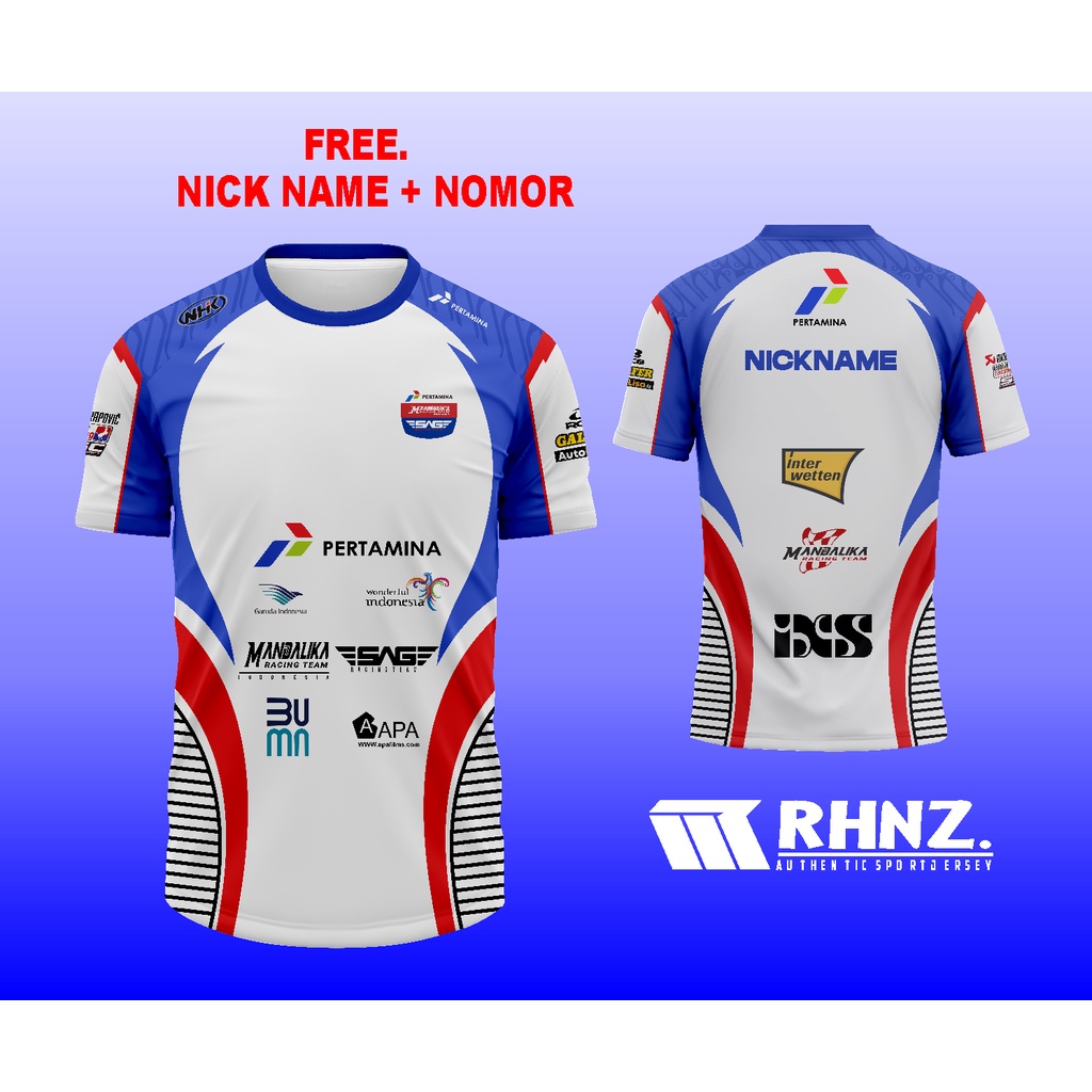 Jual JERSEY TERMURAH MANDALIKA/RACING/PERTAMINA/TSHIRT RACING/KAOS ...