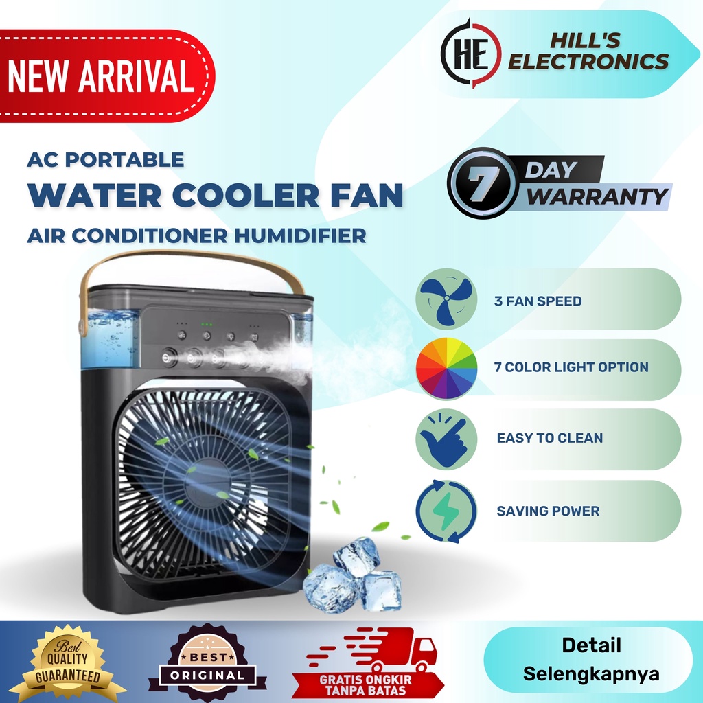 Jual KIPAS PENDINGIN MINI AC PORTABLE AIR COOLER MOBIL DAN RUANGAN ...
