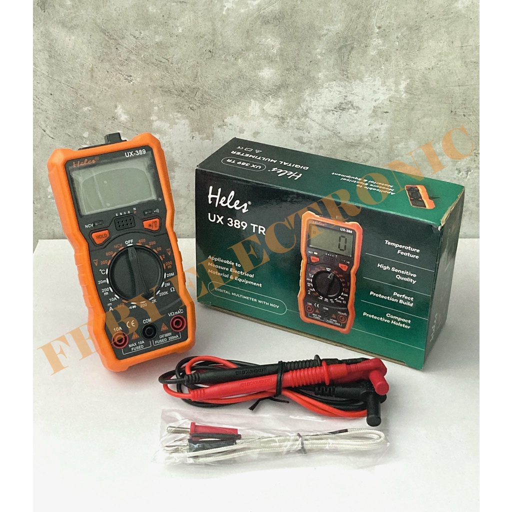 Jual Avometer / Multitester Digital Heles UX 389 TR With NCV ...