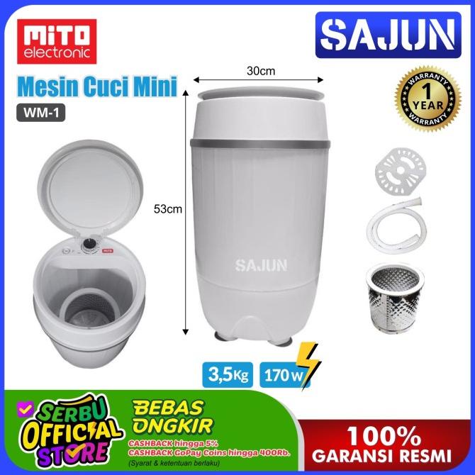 Jual Mito WM 1 Mesin Cuci Portable 3,5 Kg - Mesin Cuci Mini Mito 3,5Kg ...