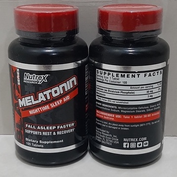 Jual NUTREX MELATONIN 3 MG 3mg 100 tablet TABS VITAMIN TIDUR ORIGINAL ...