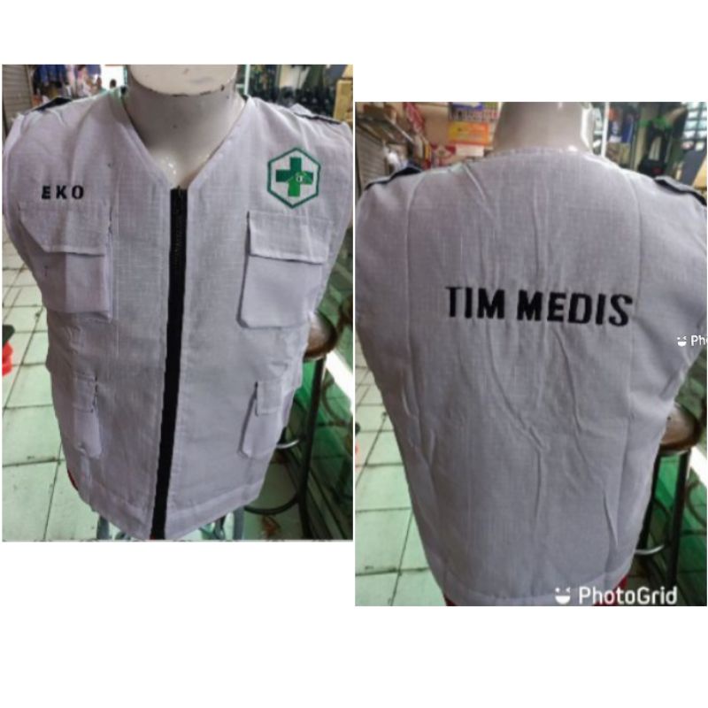 Jual rompi tim medis putih#puskesmas | Shopee Indonesia