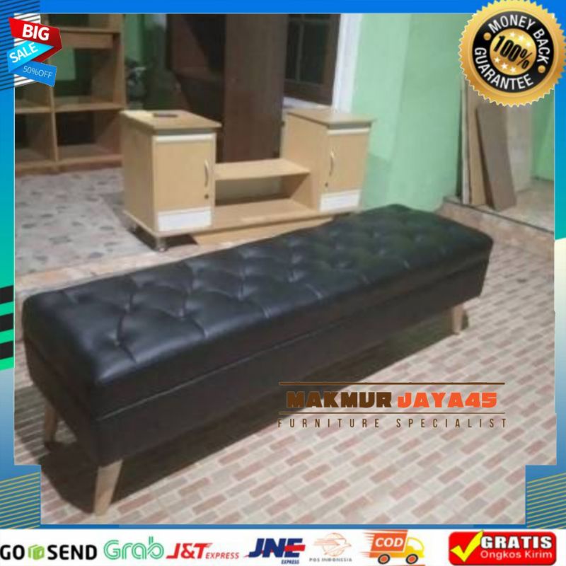 Jual 0SCAR KULIT - SOFA BENCH MINIMALIS / STOOL KULIT PANJANG / sofa ...