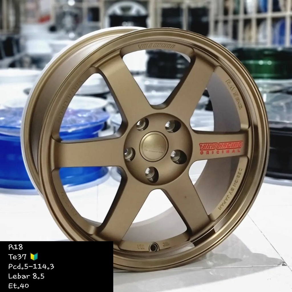 Jual velg racing rays te37 ring 18 lebar 8,5 et40 terios civic camry innova | Shopee Indonesia
