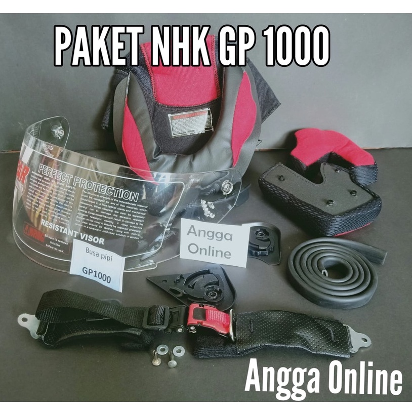 Jual Paket NHK GP1000, BUSA HELM NHK GP 1000 + KACA HELM Free Rachet ...