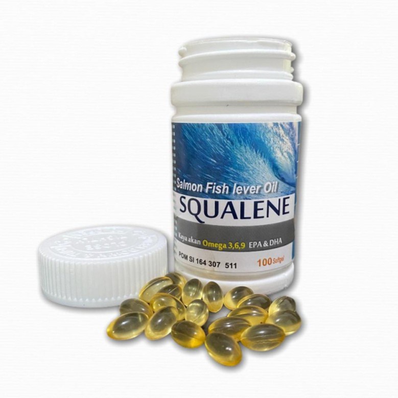 Jual Squalene Salmon Fish Lever Oil Minyak Ikan Isi 100 Softgel ...