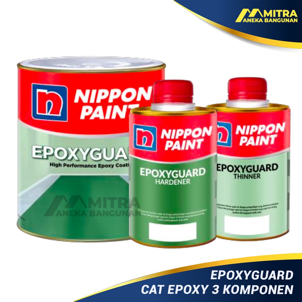 Jual CAT EPOXY GUARD NIPPON PAINT 3 KOMPONEN 0,9 LITER / CAT LANTAI KERAMIK ACIAN SEMEN KOLAM ...