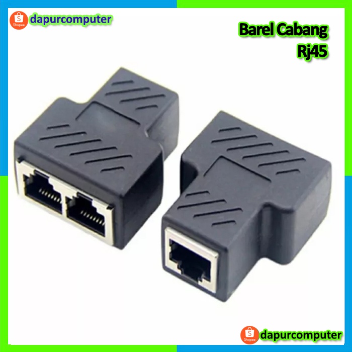 Jual Barel rj45 sambungan kabel lan barrel rj45 coupler double cat7 ...