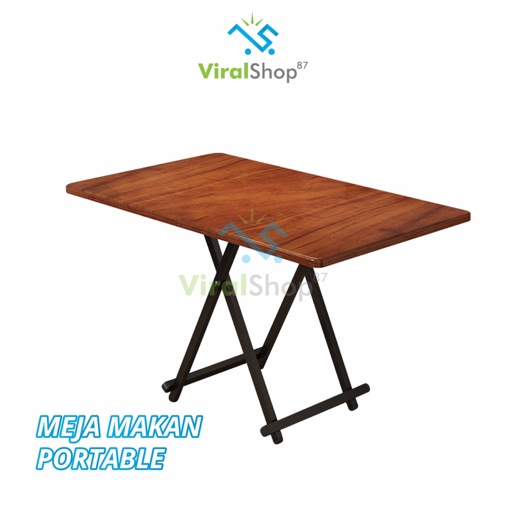 Jual Meja Makan Lipat Minimalis Meja Portable Meja Lipat Kayu | Shopee Indonesia