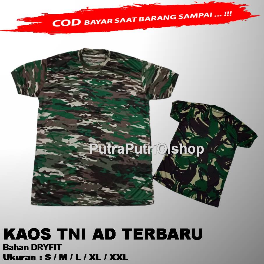 Jual KAOS LORENG DRYFIT TNI AD NKRI MALVINAS TERBARU | Shopee Indonesia
