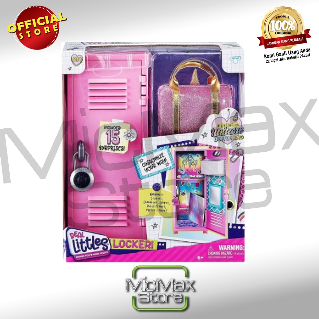 Jual Real Littles Locker S2 with Duffel Bag & Includes 15 Surprises ...