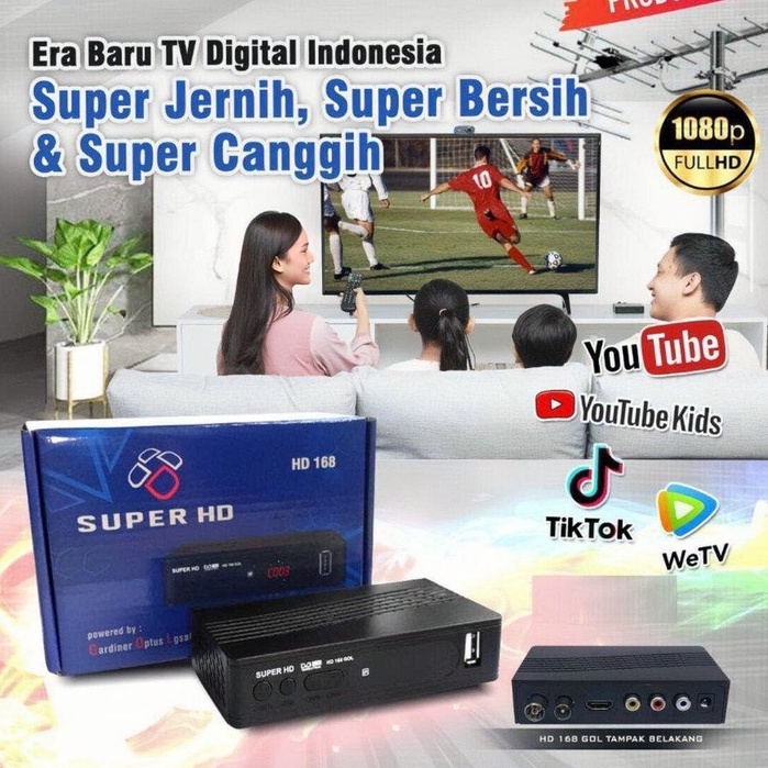 Jual DIGITAL STB SET TOP BOX HD 168 GOL SUPER HD BIRU SET TOP BOX DVBT2 SUPER HD 168 STB DVB T2 ...