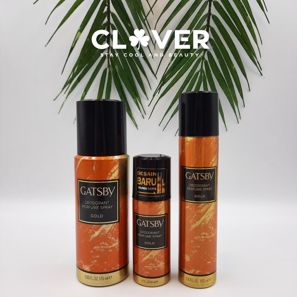 Jual GATSBY DEODORANT PERFUME SPRAY GOLD | Shopee Indonesia