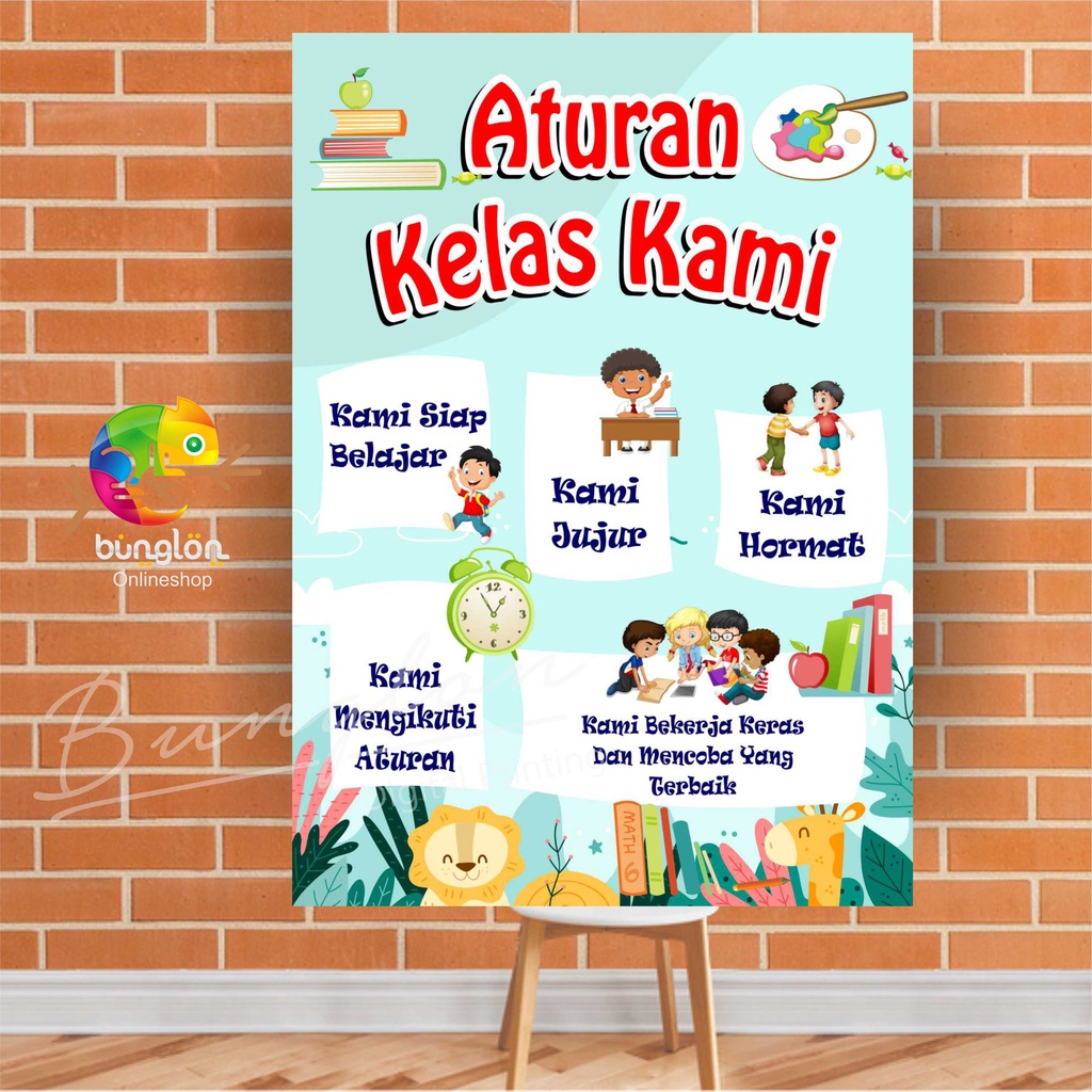 Jual Poster Karakteristik Kelas Yang Baik, Pedoman Ruang Kelas, Edukasi ...