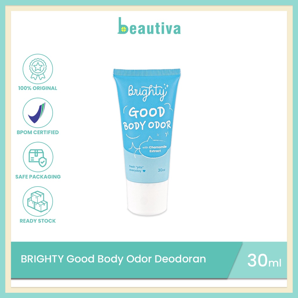 Jual Brighty Good Body Odor Deodoran (Anti-Perspirant) | Shopee Indonesia