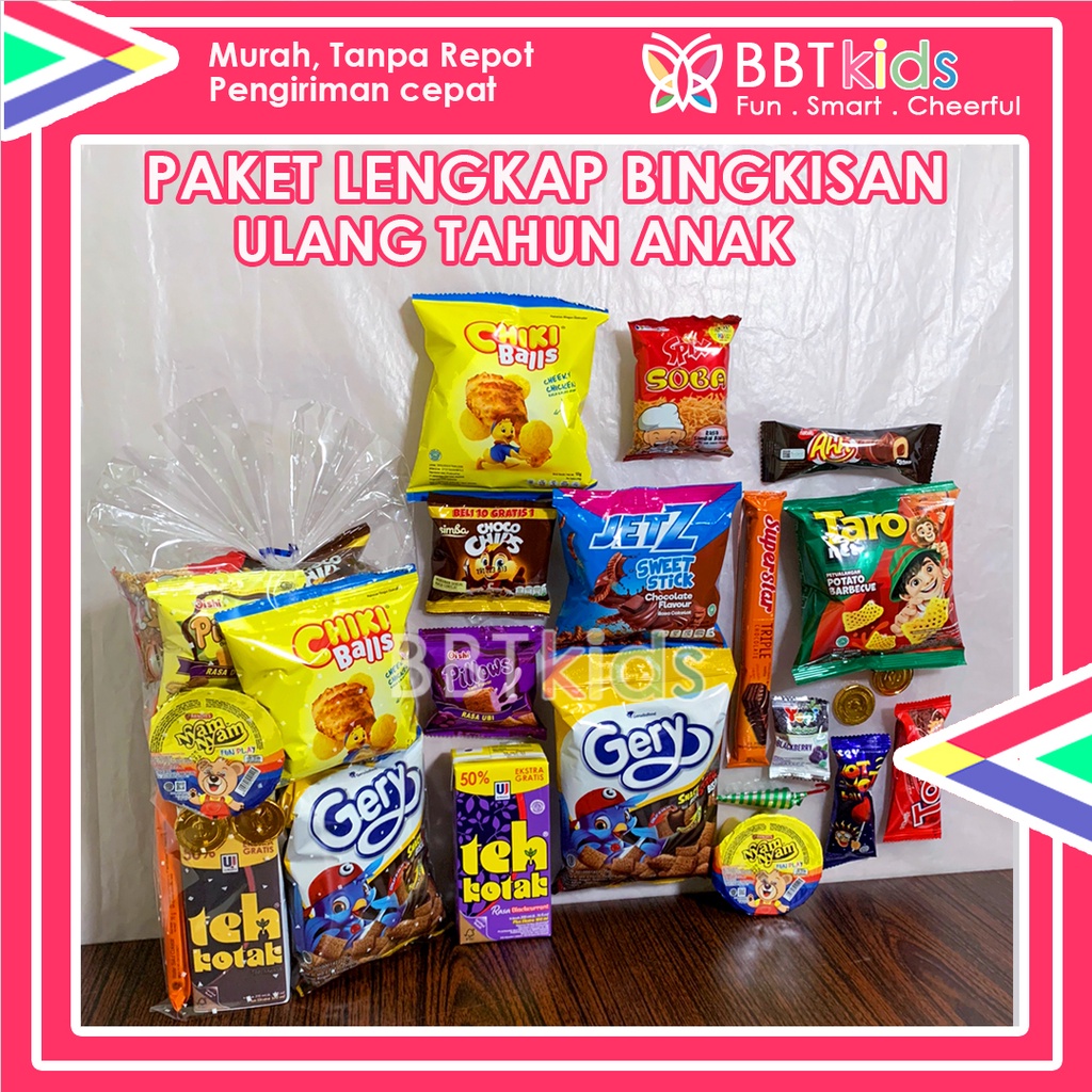 Jual PAKET SNACK ULANG TAHUN ANAK MURAH LENGKAP BINGKISAN ULTAH HAMPERS ...