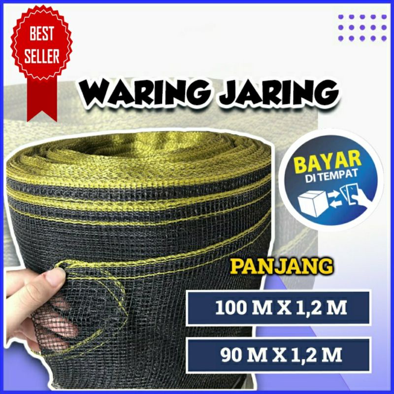 Jual Jaring hitam atau waring hitam 120 cm x 100 meter | Shopee Indonesia