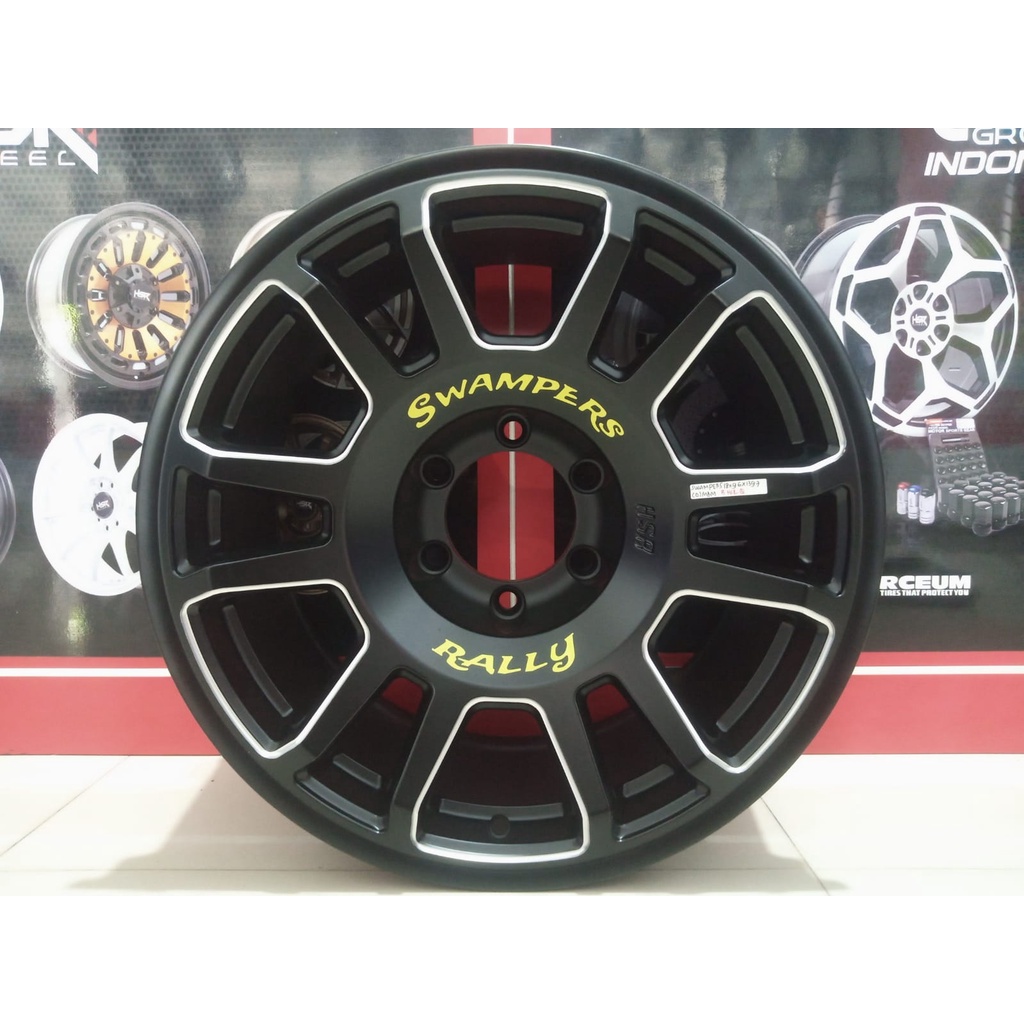 Jual Velg Mobil Racing Ring 18 Model Rally Look HSR SWAMPERS Warna ...