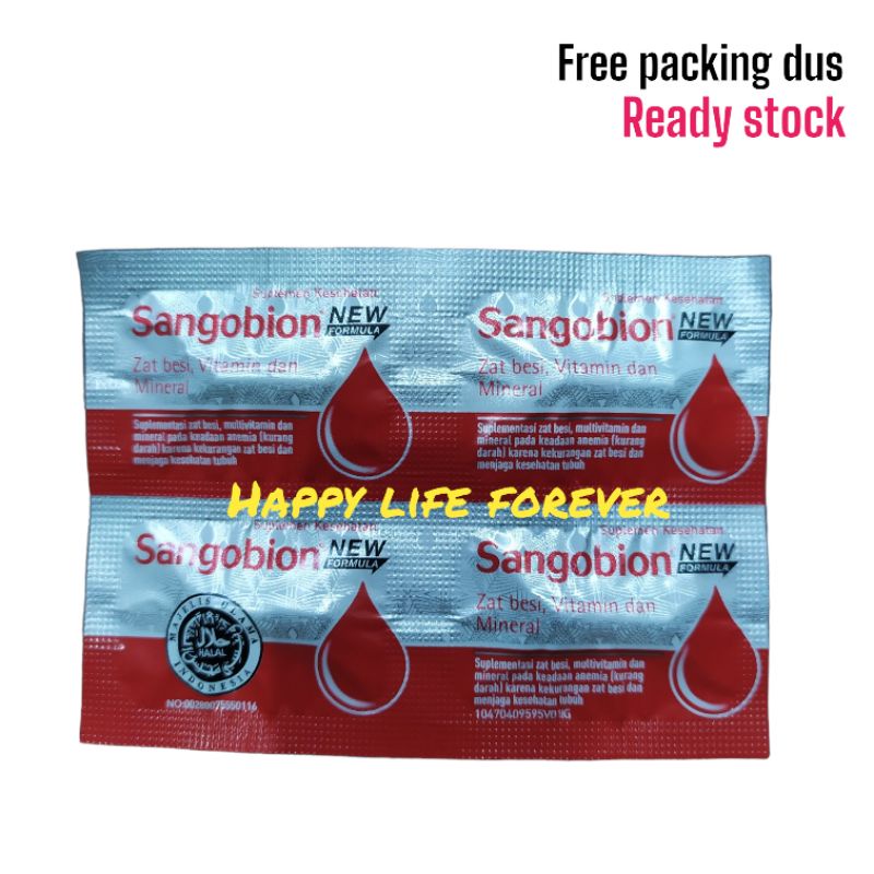Jual Sangobion - suplemen kesehatan - zat besi , vitamin & mineral - 4 ...