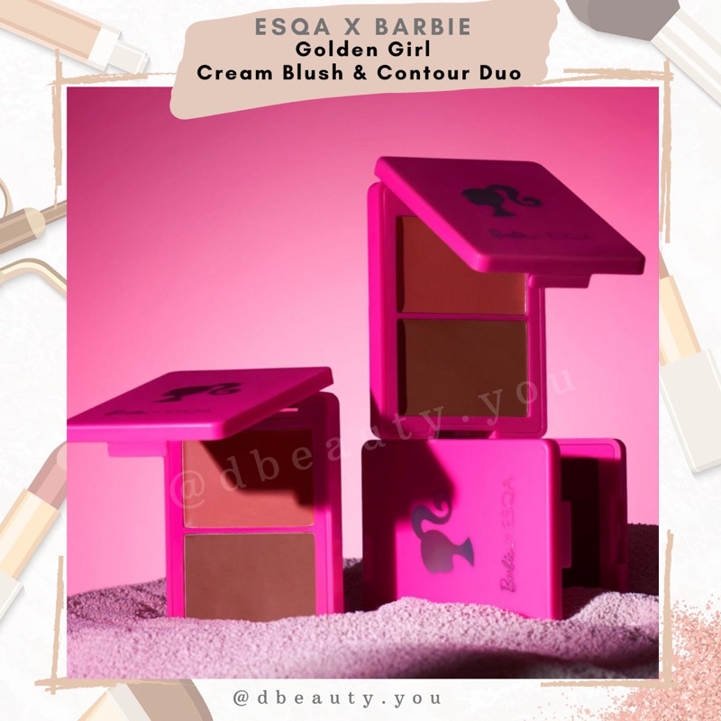 Jual Barbie X ESQA Golden Girl Cream Blush & Contour Duo | Shopee Indonesia