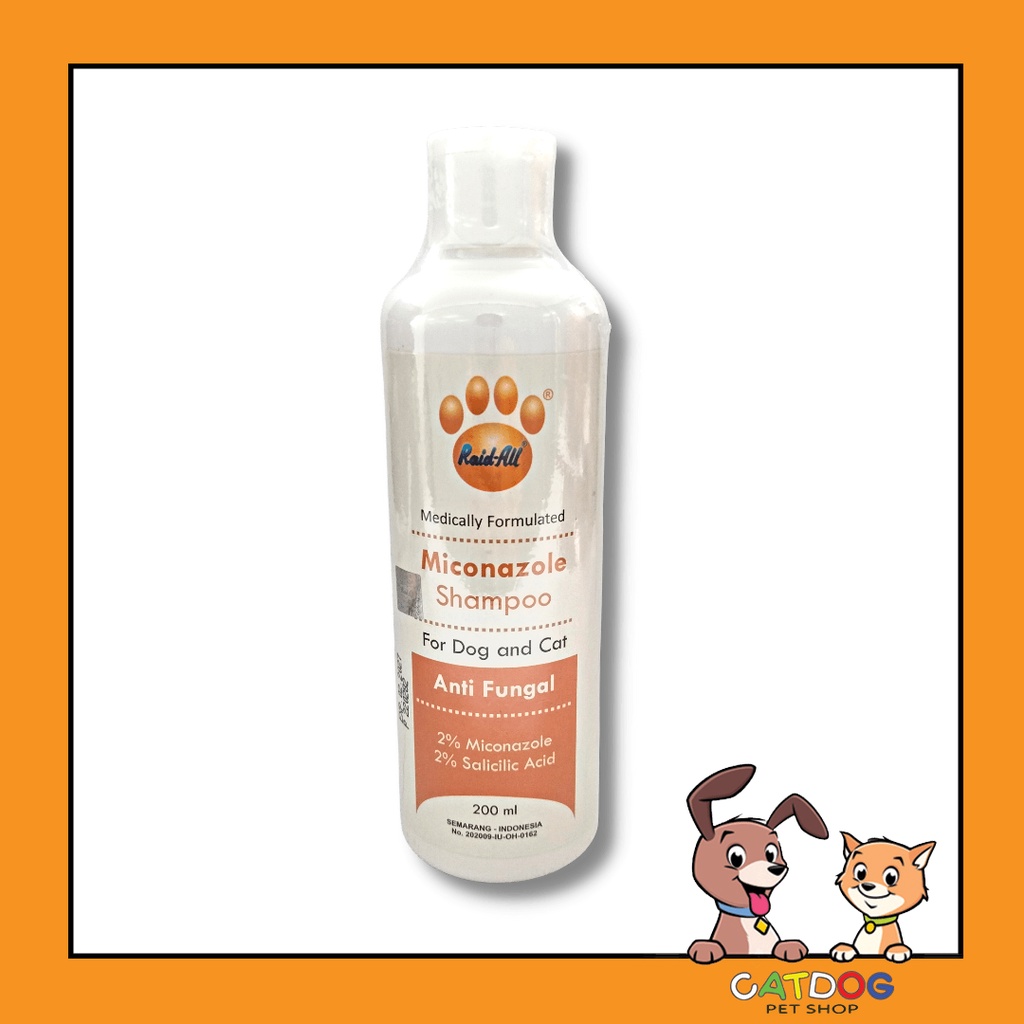 Jual Shampoo Raid All Miconazole 200ml Shampoo Jamur Anjing & Kucing ...
