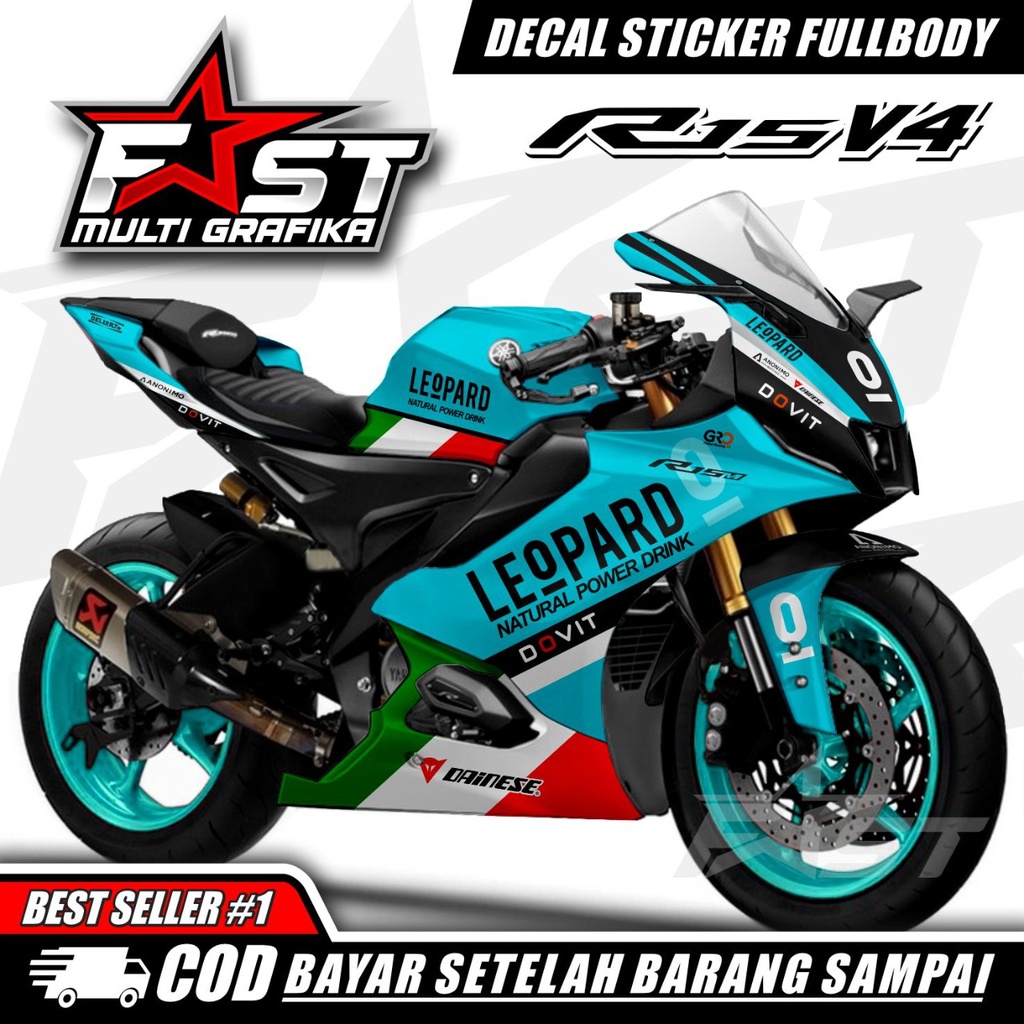 Jual COD decal R15 v4 fullbody stiker decal R15 v4 full body motip ...