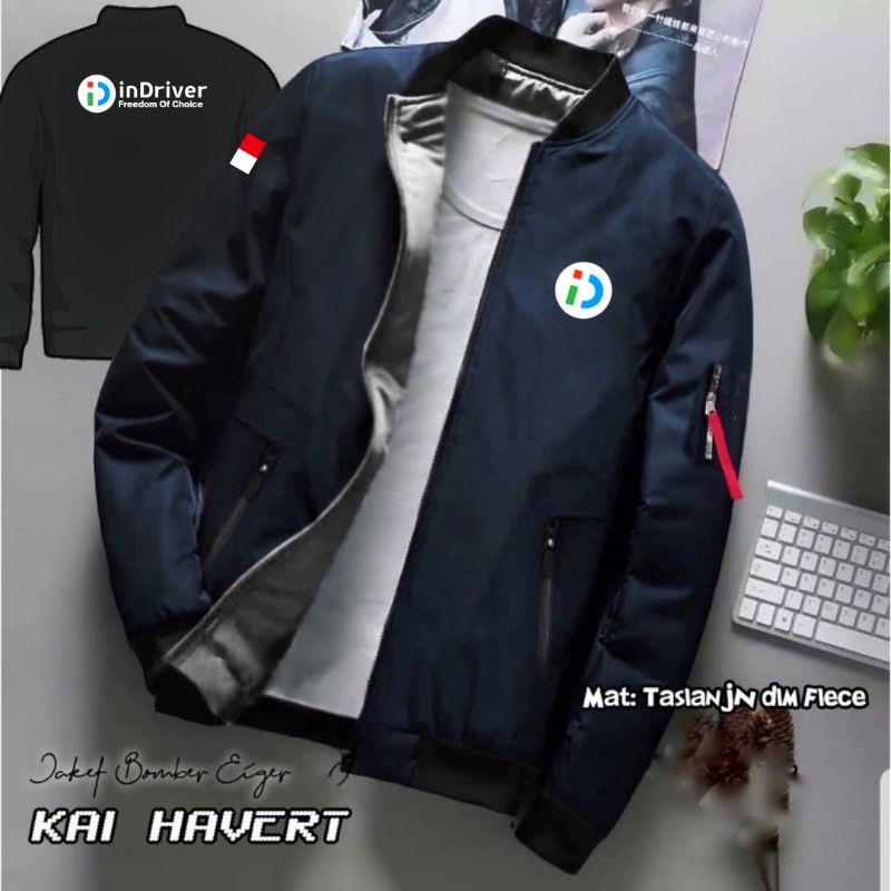 Jual JAKET INDRIVER BOMBER SABLON MODEL TERBARU 2023 | Shopee Indonesia