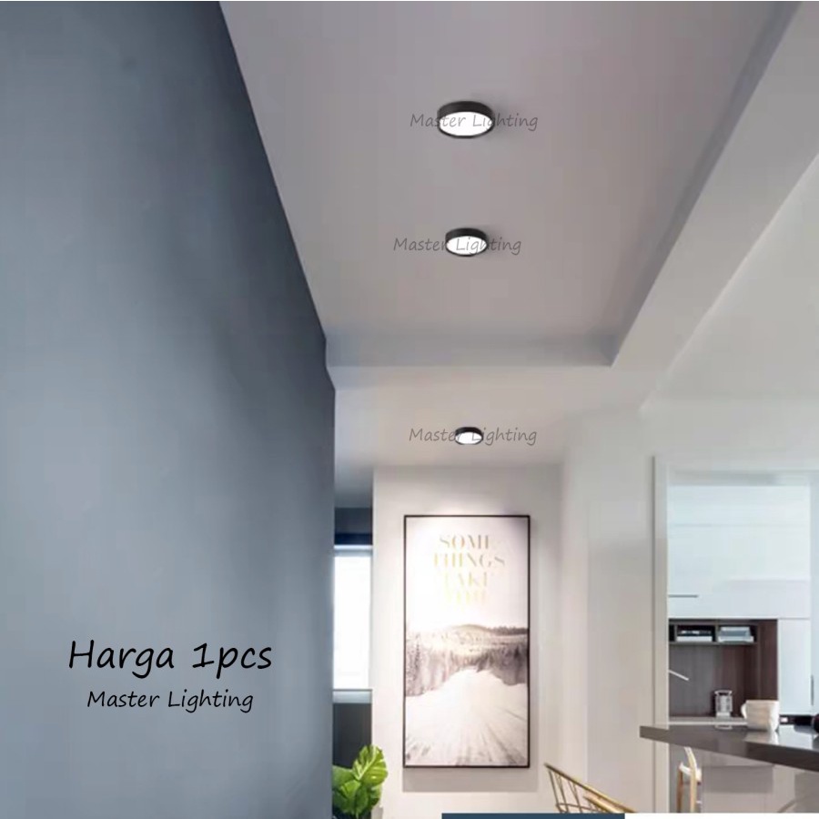 Jual L306 lampu downlight panel led 6w tempel plafon outbow bulat ...