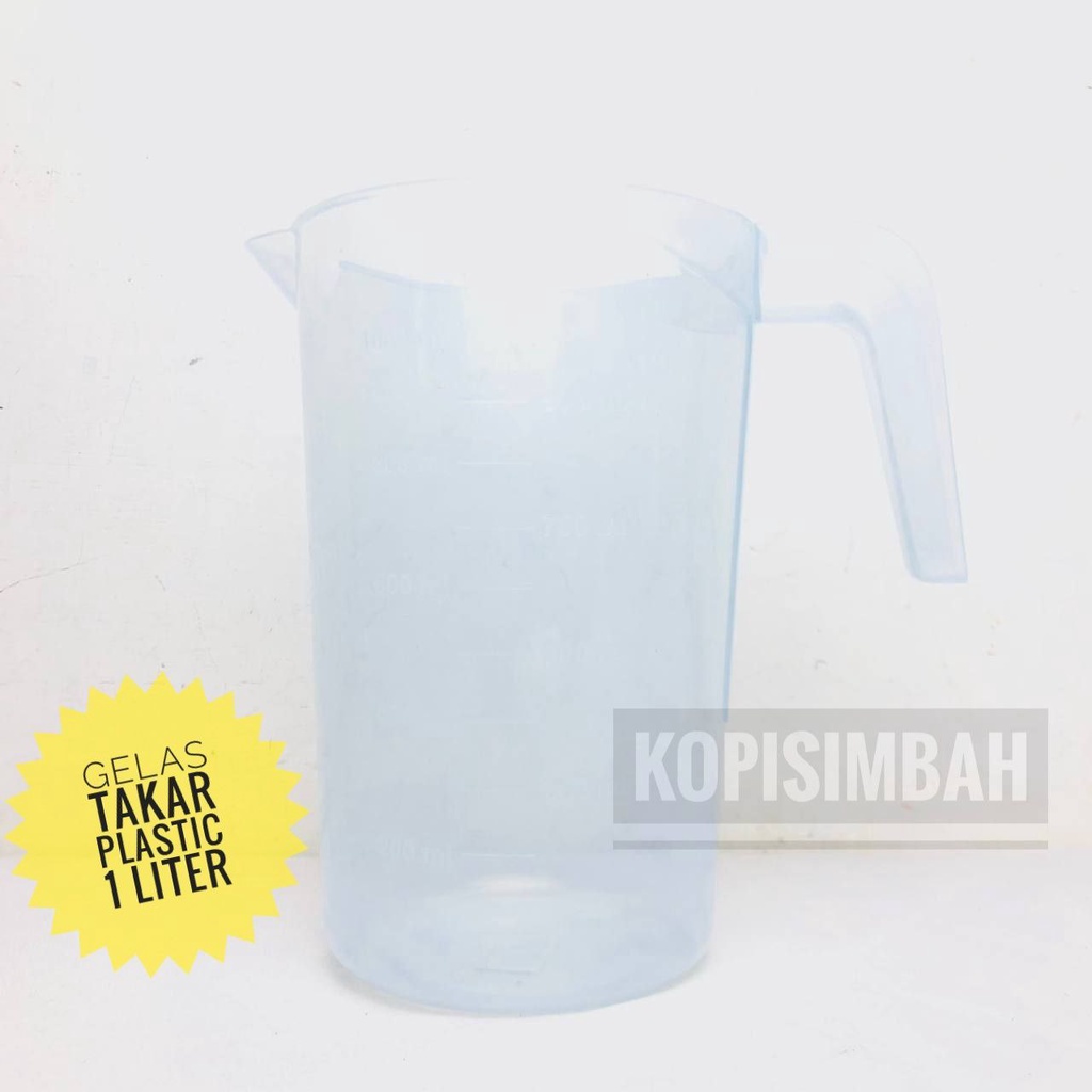 Jual Gelas Takar Plastik 1 Liter Measuring Plastic Glass Ukur Takaran ...