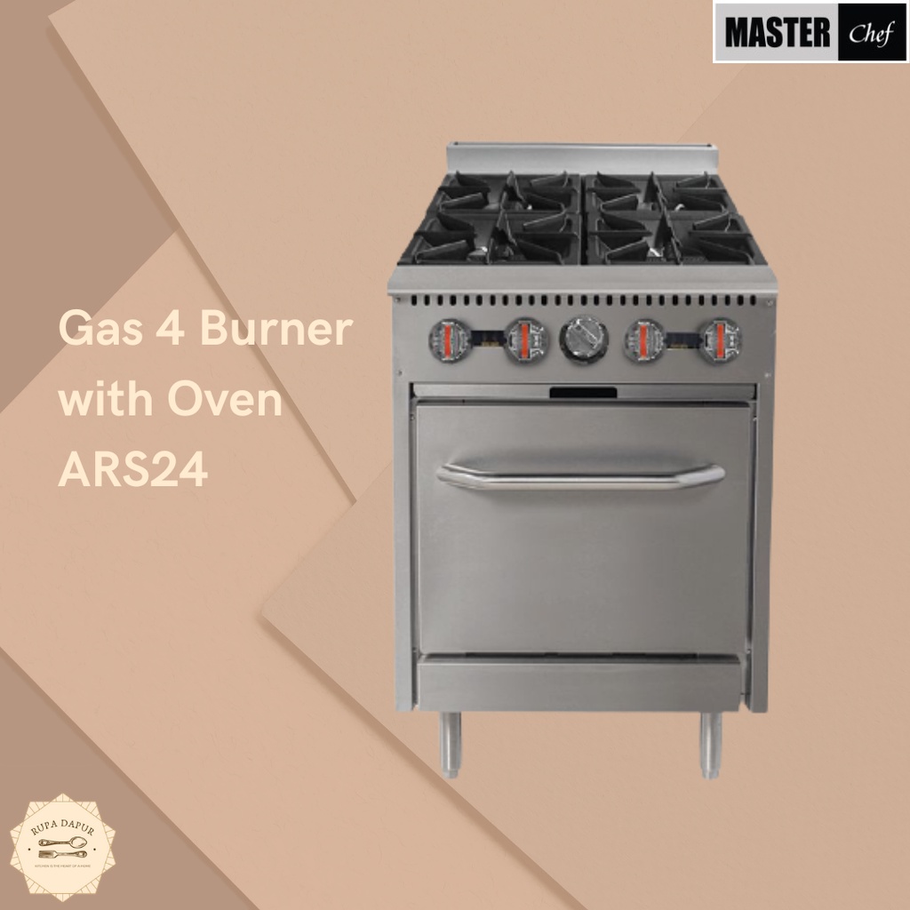 Jual Masterchef Gas 4 Burner with Oven ARS24 | Shopee Indonesia
