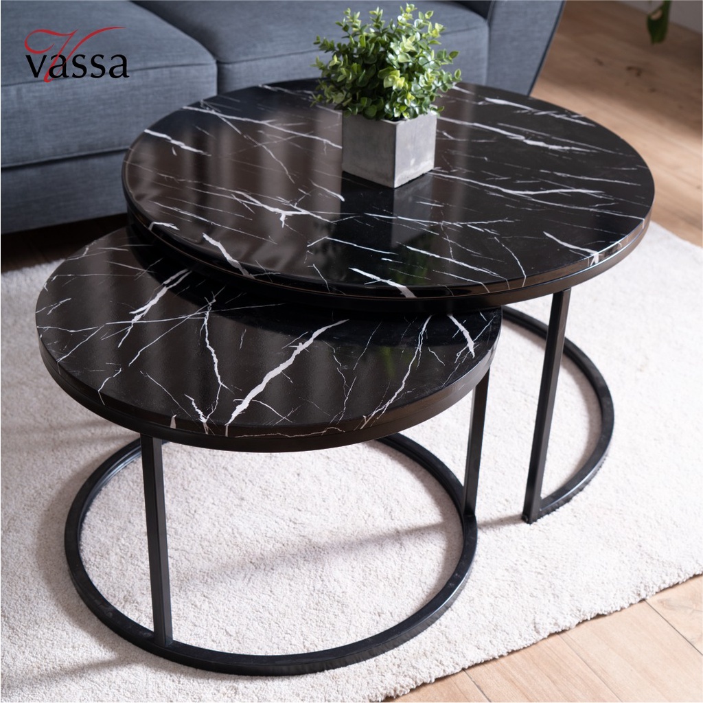 Jual Round coffee table Meja round Coffee Table | Shopee Indonesia