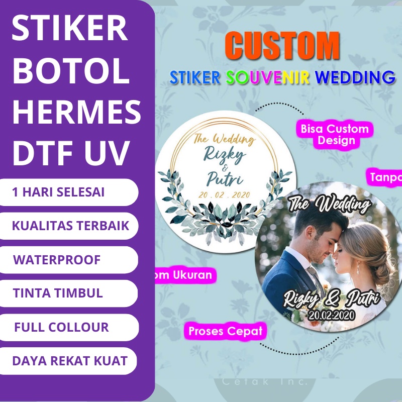 Jual Sticker Wedding Bahan Chromo Stiker Pernikahan Prewedding Souvenir ...