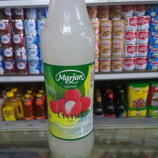 Jual sirup Marjan squash leci / squash leci 450ml lychee syrup | Shopee ...