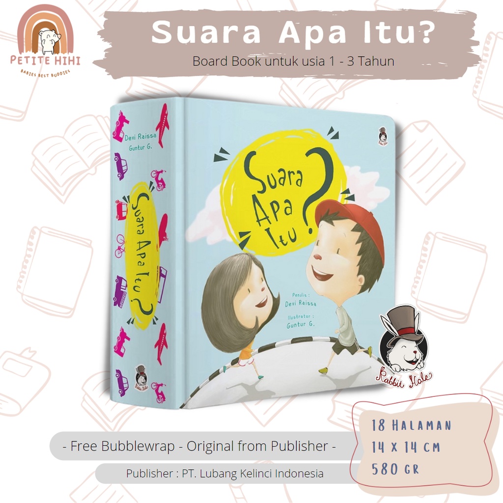 Jual Rabbit Hole - Suara Apa Itu? - Board Book / Buku Cerita Anak Interaktif | Shopee Indonesia
