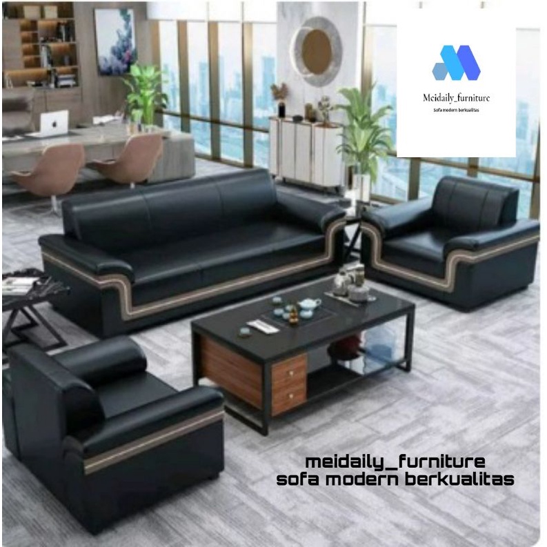 Jual Sofa Kulit 311 Minimalis Sofa Tamu Model Terbaru Kualitas Premium ...