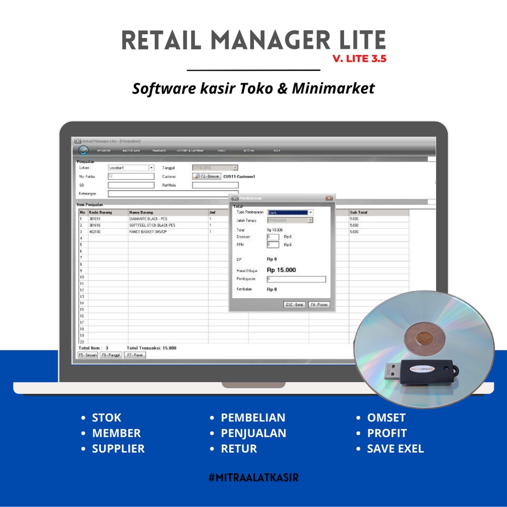 Jual SOFTWARE PROGRAM KASIR TOKO, MINIMARKET, WARUNG KELONTONG SEMBAKO ...