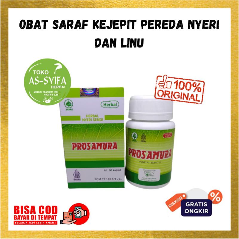 Jual Obat Saraf Kejepit Pinggang dan Kaki Bokong Prosamura Obat Syaraf ...
