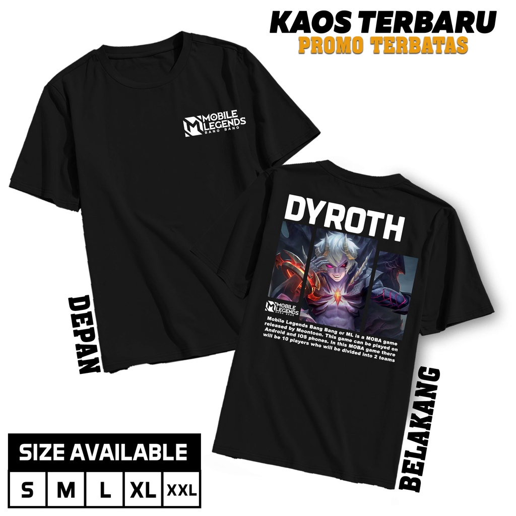 Jual DIMENSI KAOS - Kaos Mobile Legends MLBB - DYROTH - Kaos Mobile ...