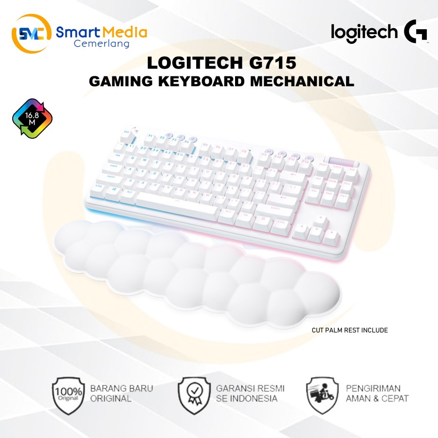 Jual Logitech G715 Keyboard Gaming Wireless Bluetooth TKL RGB | Shopee ...