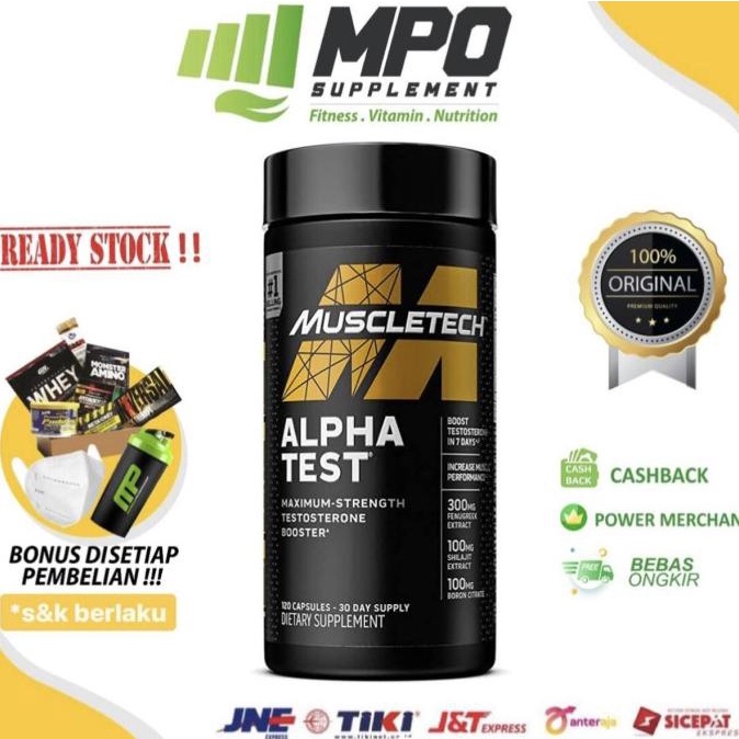 Jual Alpha Test 120caps Testoterone Booster Testo Testobooster Original