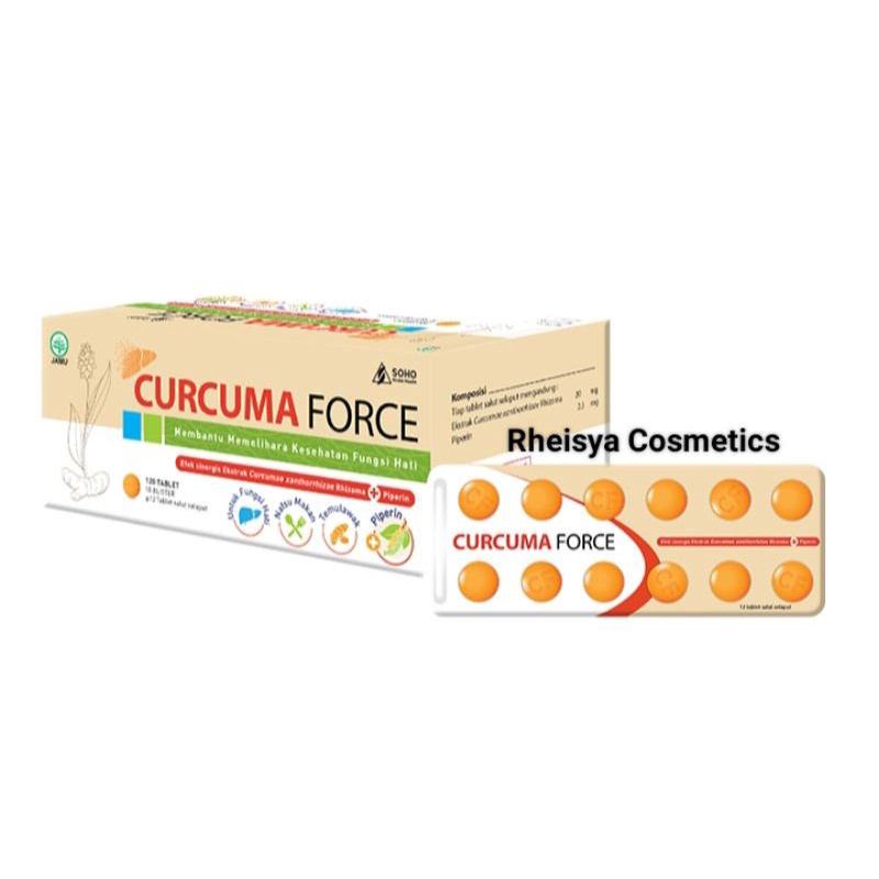 Jual Curcuma Force isi 12 tab Penambah Nafsu Makan | Shopee Indonesia