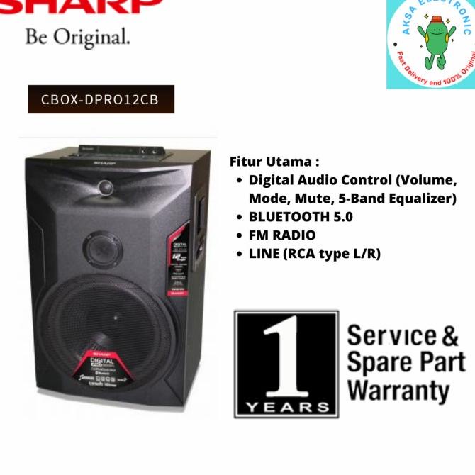Jual Sharp Cbox-Dpro12Cb / Speaker Aktif Bluetooth Storcadenza | Shopee Indonesia