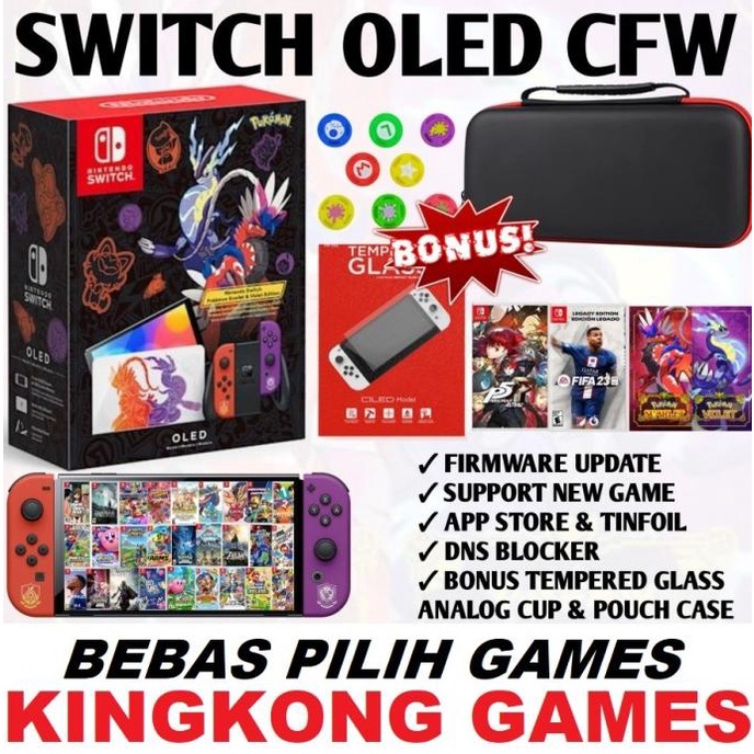 Jual Nintendo Switch Oled Pokemon Scarlet Pokemon Violet CFW Full Game Oled | Shopee Indonesia